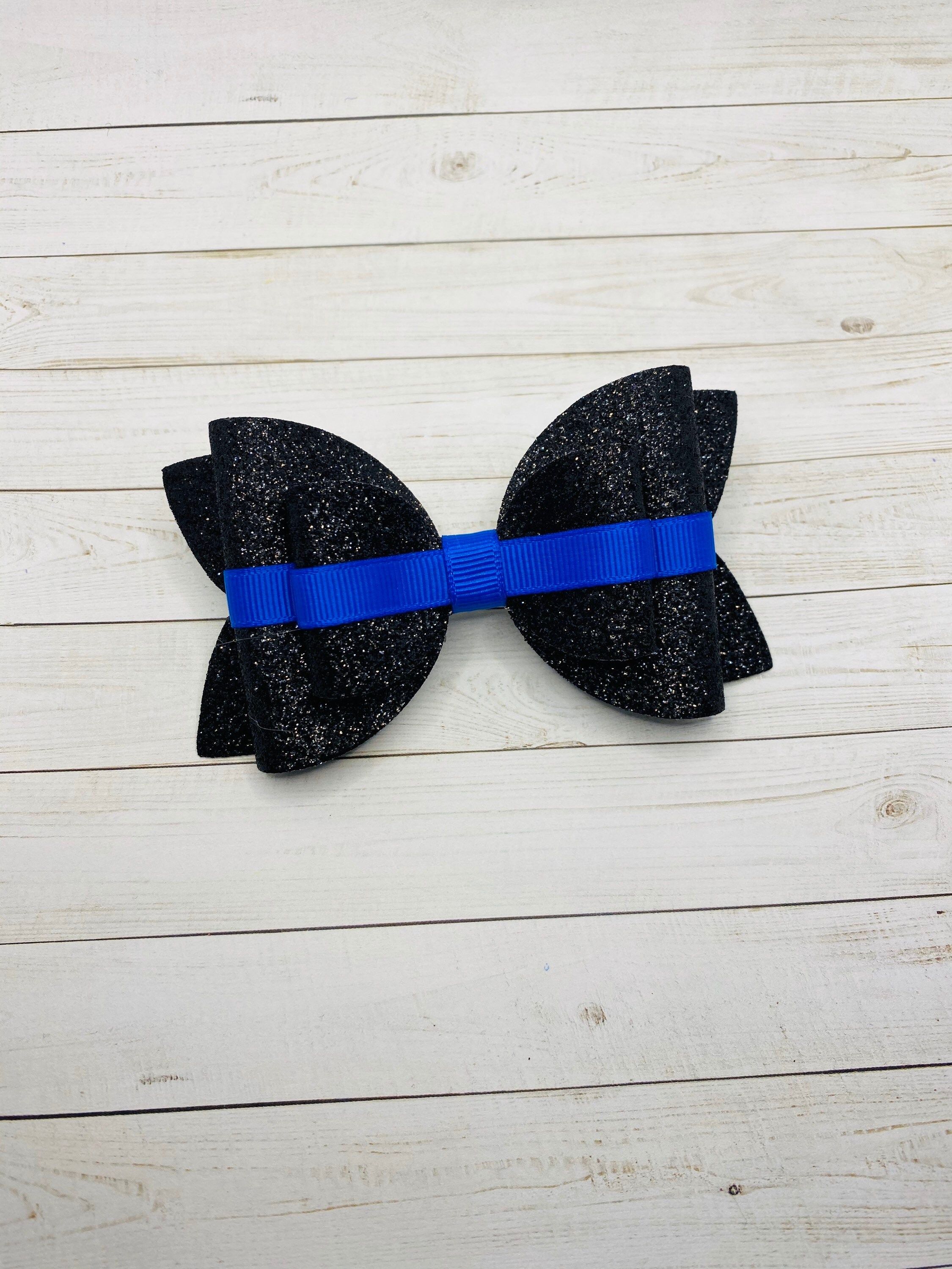 Thin Blue Line Bow Law Enforcement Support Bow Police Bow | Etsy