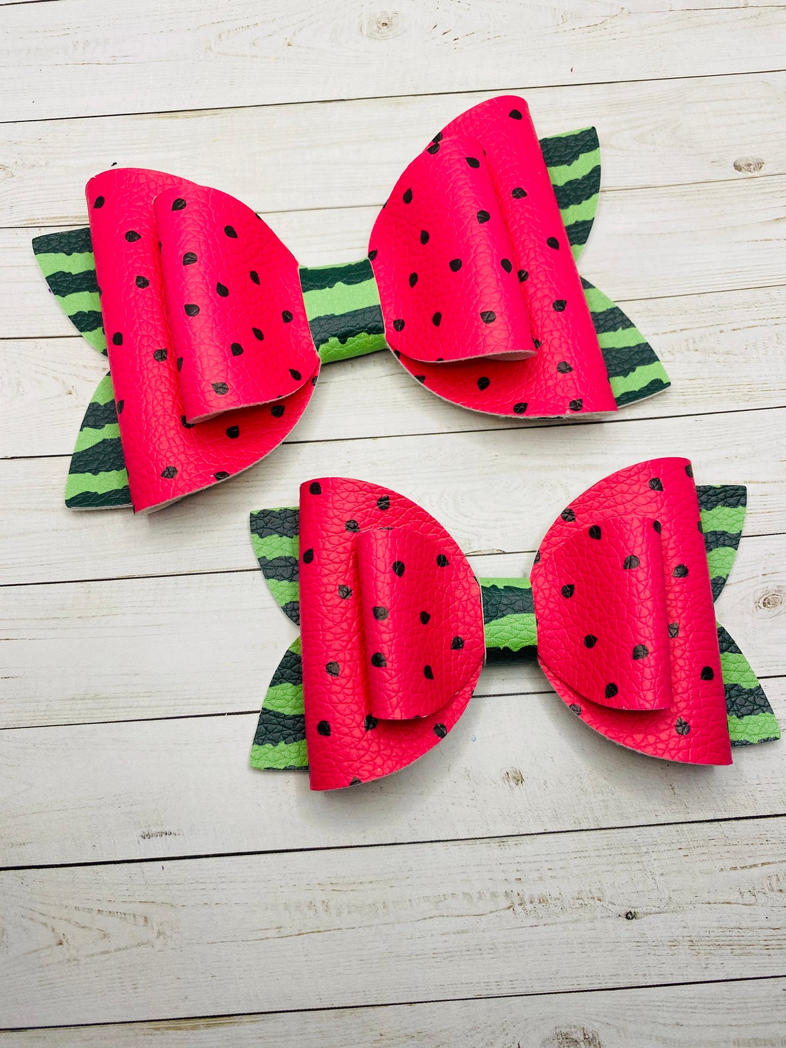 Red Watermelon Seed Bow For Girls Watermelon Seed and Rind | Etsy