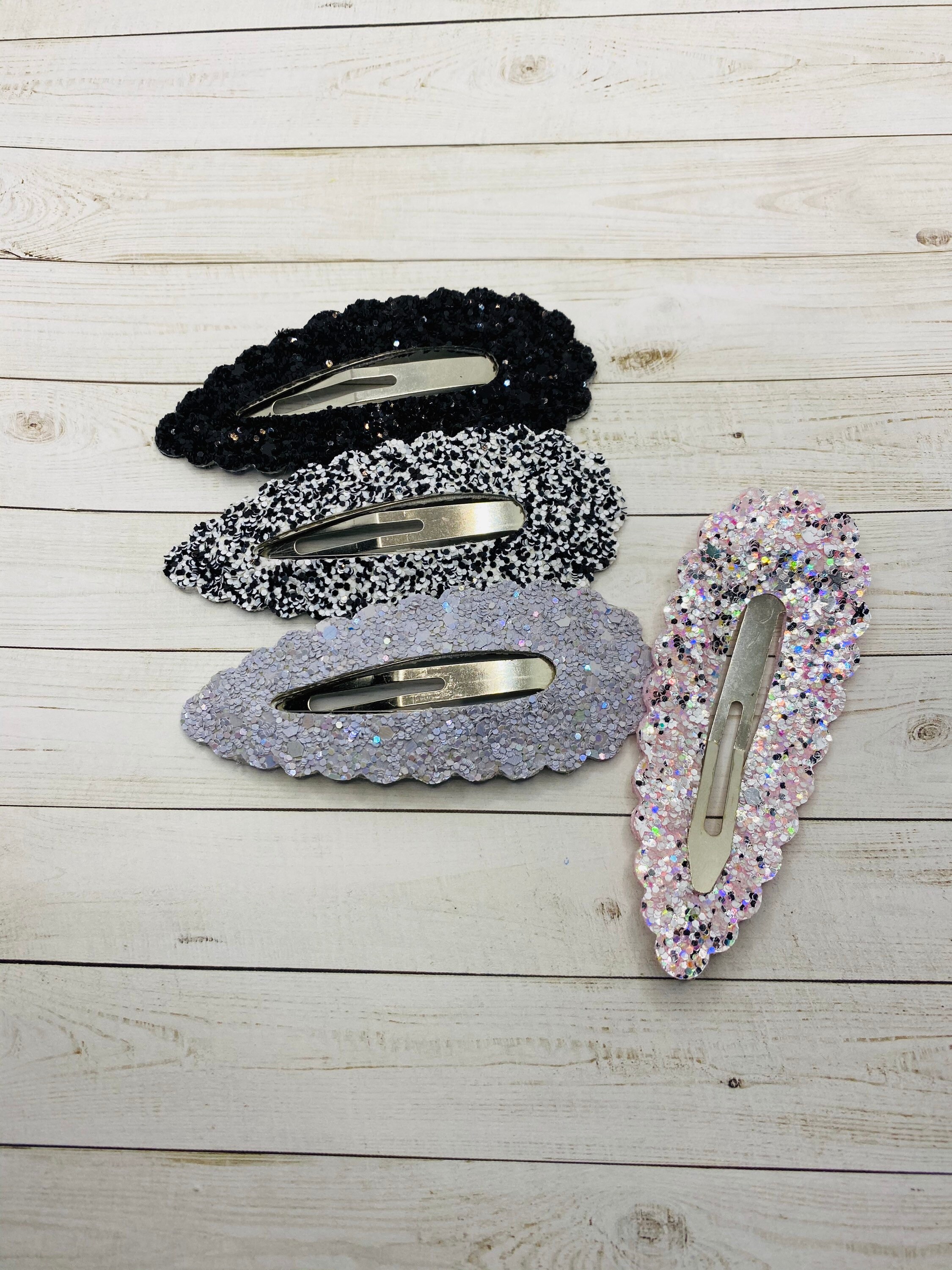 Jumbo Snap Clips Snap Clips for Women Oversized Glitter | Etsy