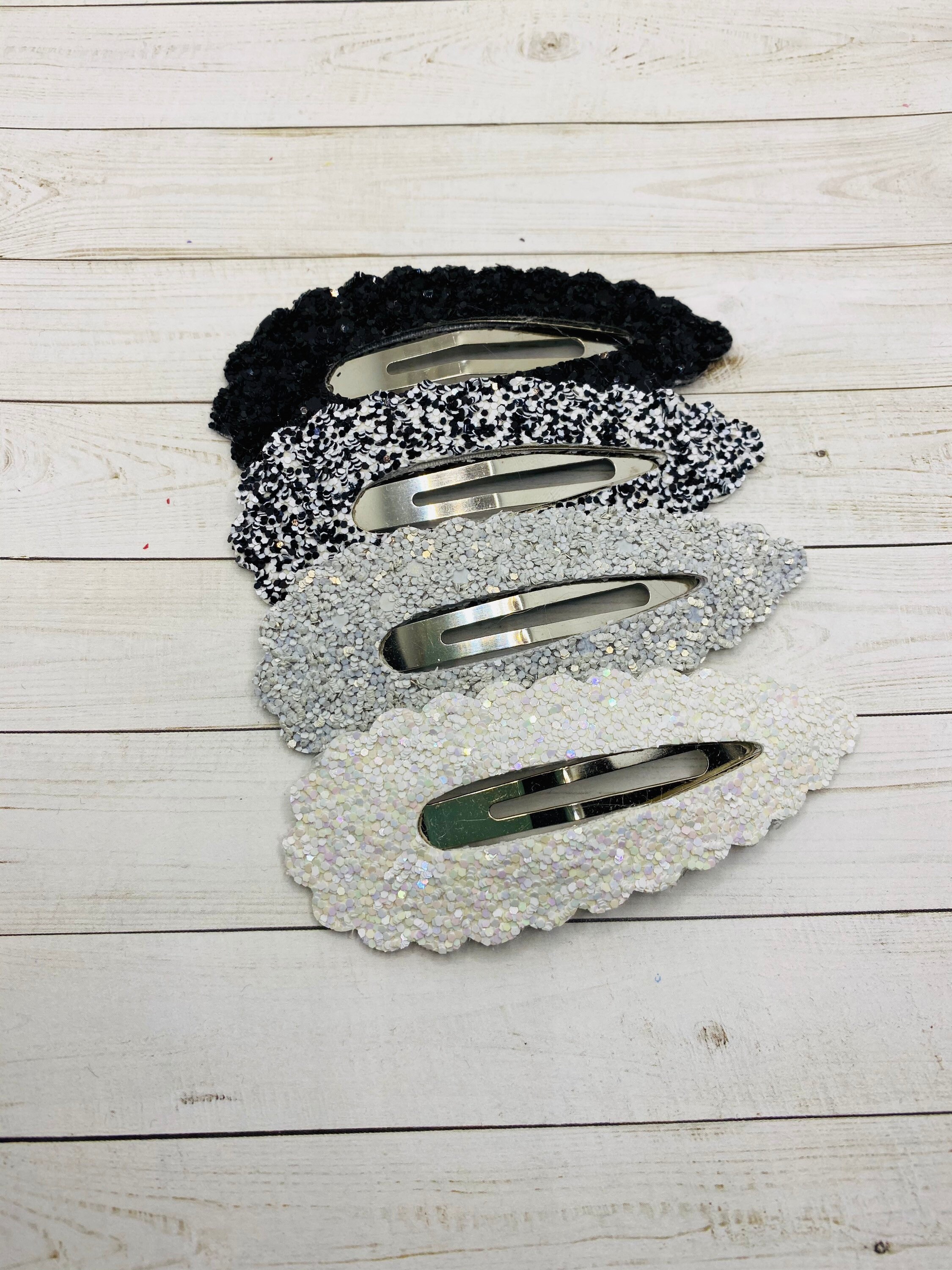 Jumbo Snap Clips Snap Clips for Women Oversized Glitter | Etsy