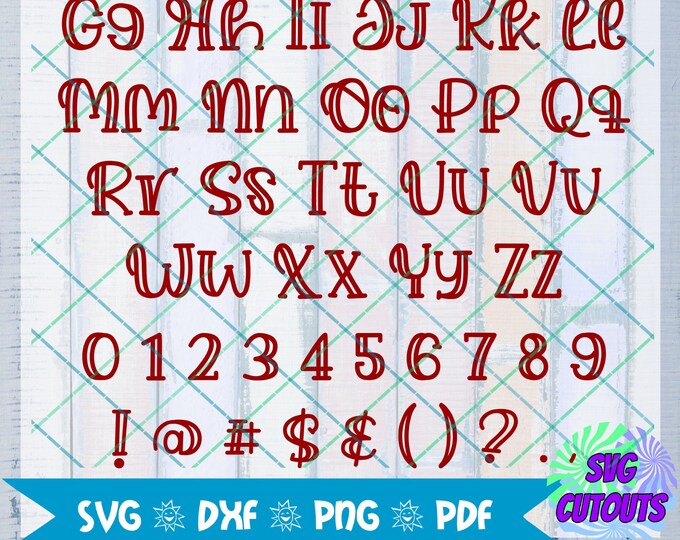 Snazzy Font Monogram, Monogram Font, Alphabet Font Design, SVG & DXF ...