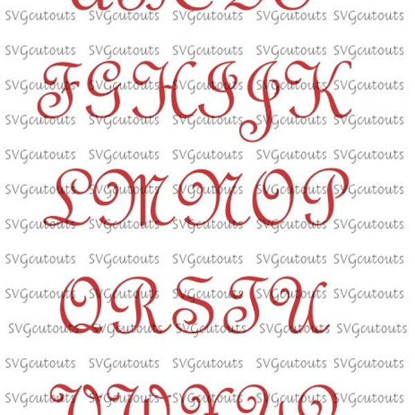 French Script - Etsy