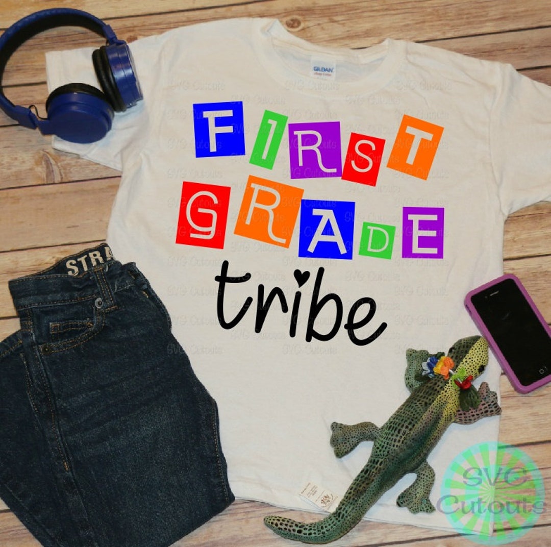 First Grade Tribe Back to School Teacher SVG, DXF, Eps, & Png Design ...
