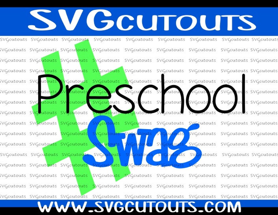 Hashtag Preschool Swag Preschool Grade SVG Eps Dxf | Etsy