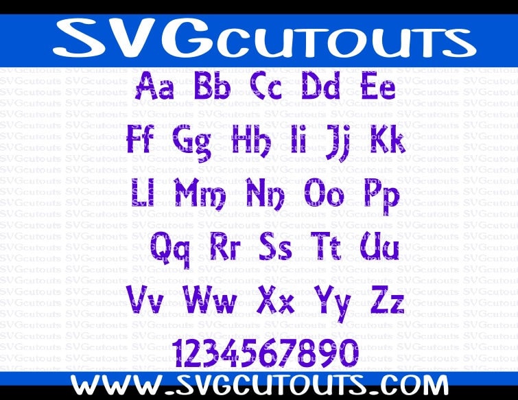Deluxe Font 25 Monogram Font Design Including Numbers SVG | Etsy
