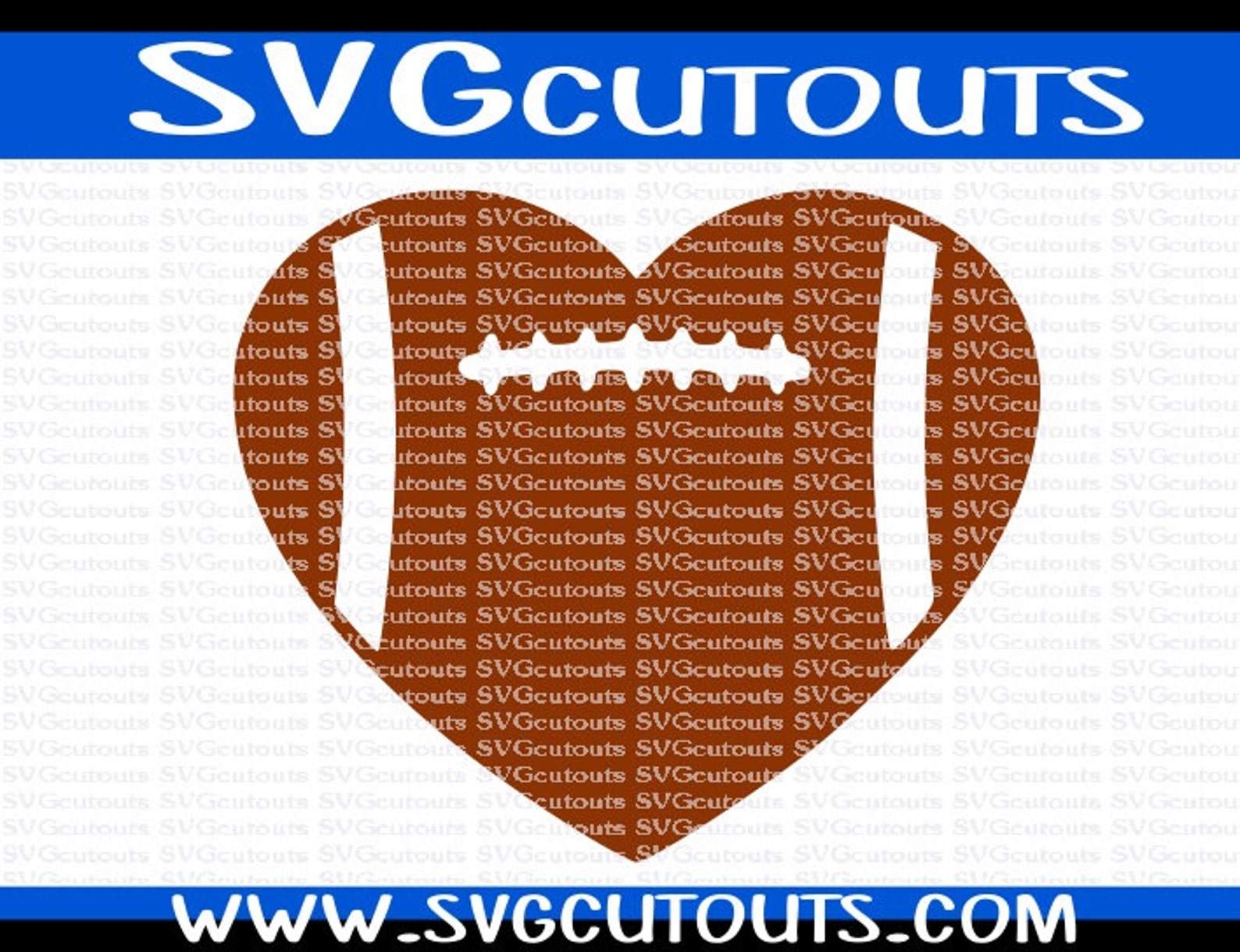 Heart Shaped Football Design SVG DXF EPS Formats Files for - Etsy