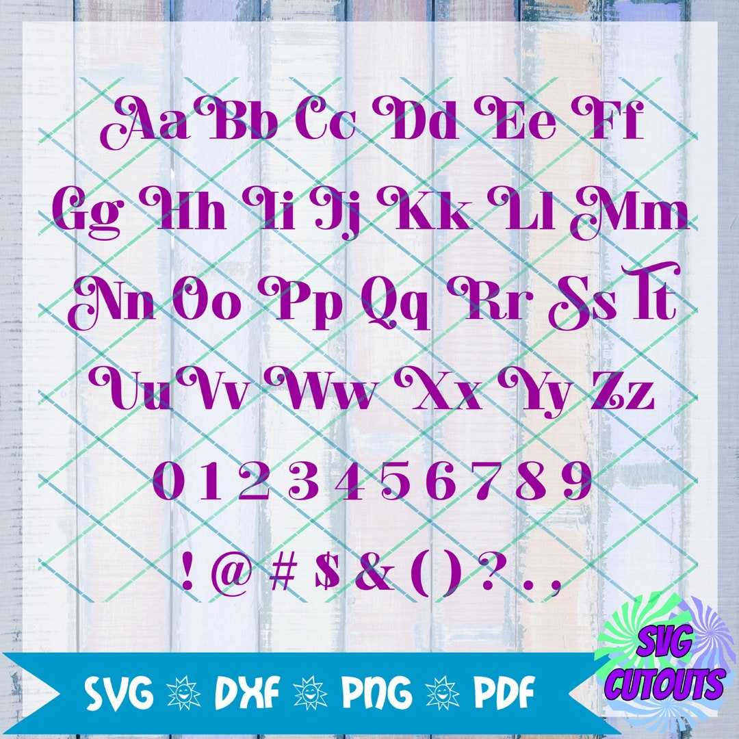 Bilges Font Monogram Monogram Font Alphabet Font Design SVG - Etsy