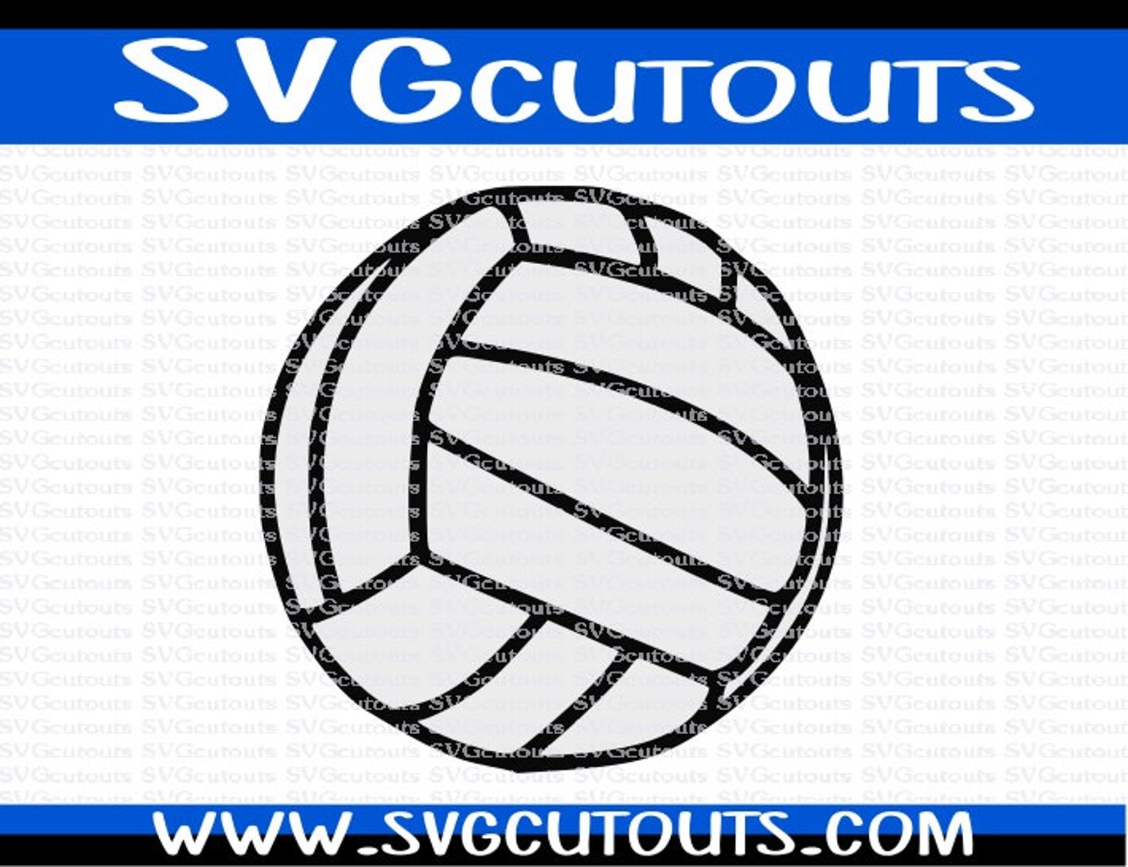 Volleyball Design SVG DXF EPS Formats Files for Cutting - Etsy