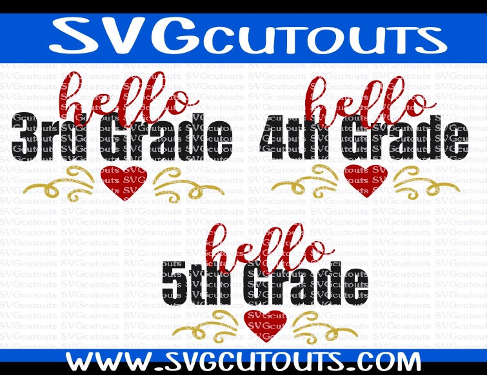 Hello Grade Bundle Pack Pre K Through 5th Grade Back to - Etsy