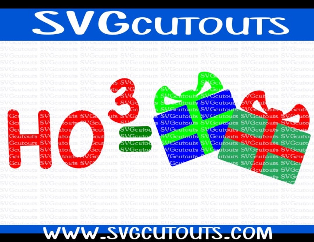 HO3 Equals Presents Christmas Santa Design SVG DXF EPS - Etsy