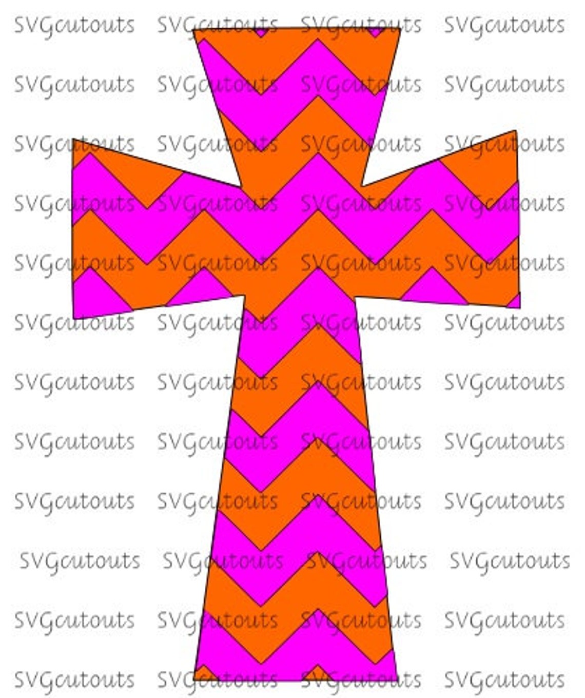 Chevron Cross Design SVG Eps Dxf Formats Files for Your - Etsy