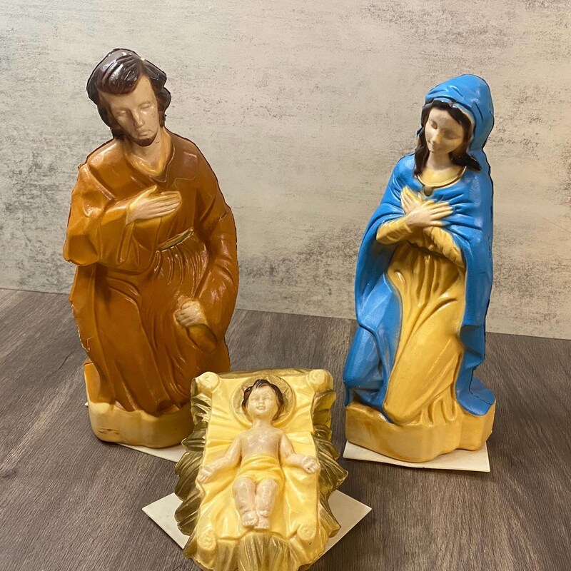 Blow Mold Nativity Set - Etsy
