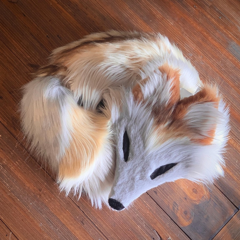 Vegan Fox Pelt - Fake Faux Fur - Natural Nordic Taxidermy Burning Man ...