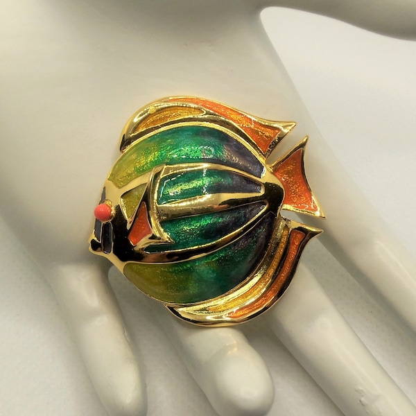 Enamel Fish - Etsy