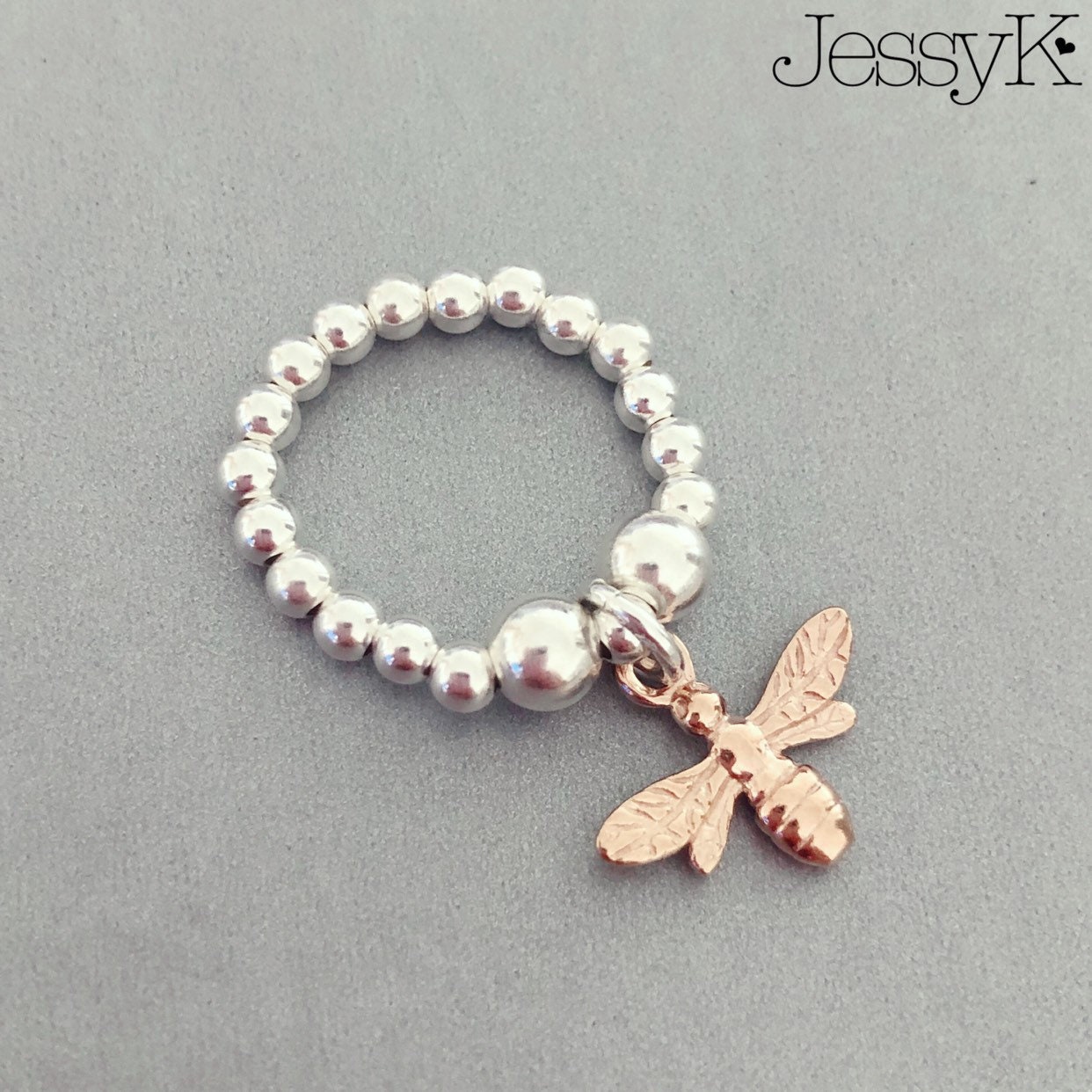 Sterling Silver Bee Ring | Etsy