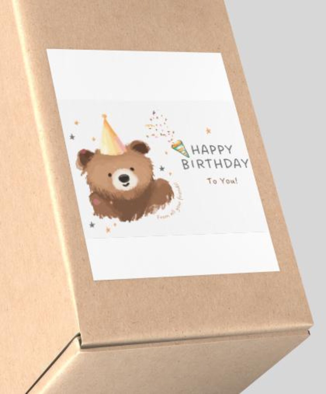 Birthday Box Packaging Printable - Etsy