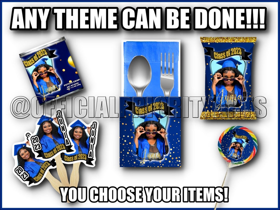 Senior 2025 Graduation Package, Graduation Fans, Graduation Chips ...
