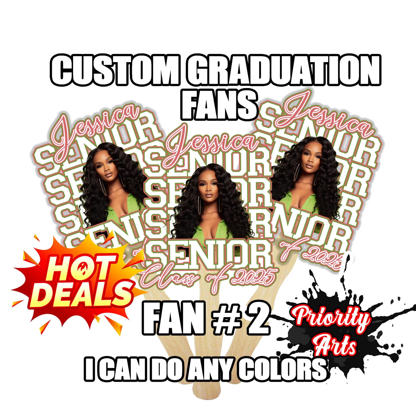 GRADUATION FANS 2025 | Grad Favors, Graduation, Senior Graduation ...
