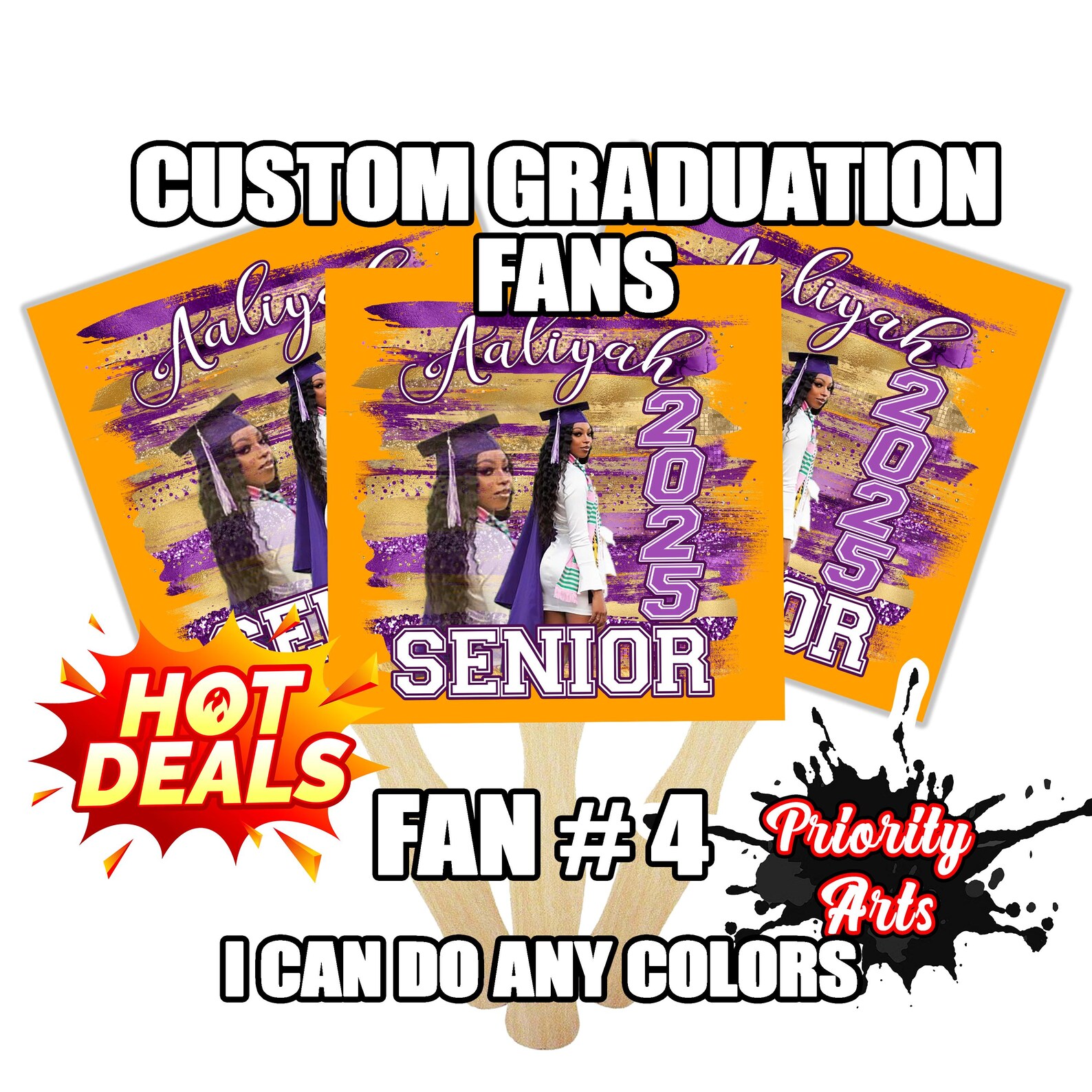 GRADUATION FANS 2025 | Grad Favors, Graduation, Senior Graduation ...