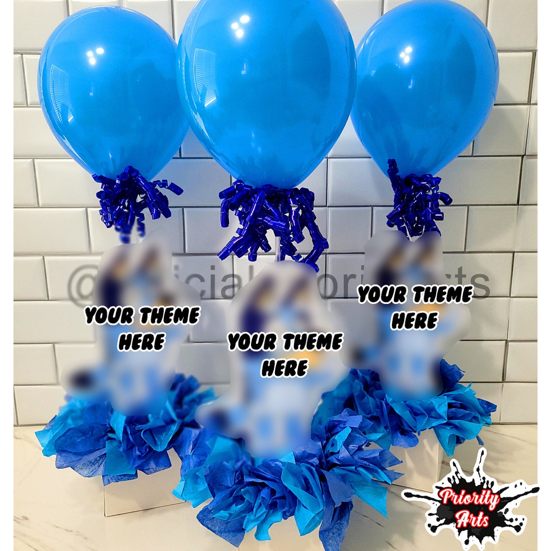 Blue Table Centerpieces, Table Center Pieces, Party Center Pieces Blue ...