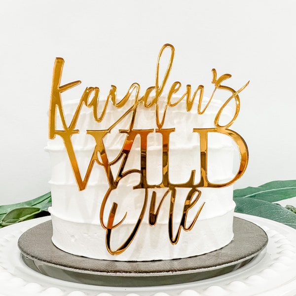 Wild One Cake Topper - Etsy