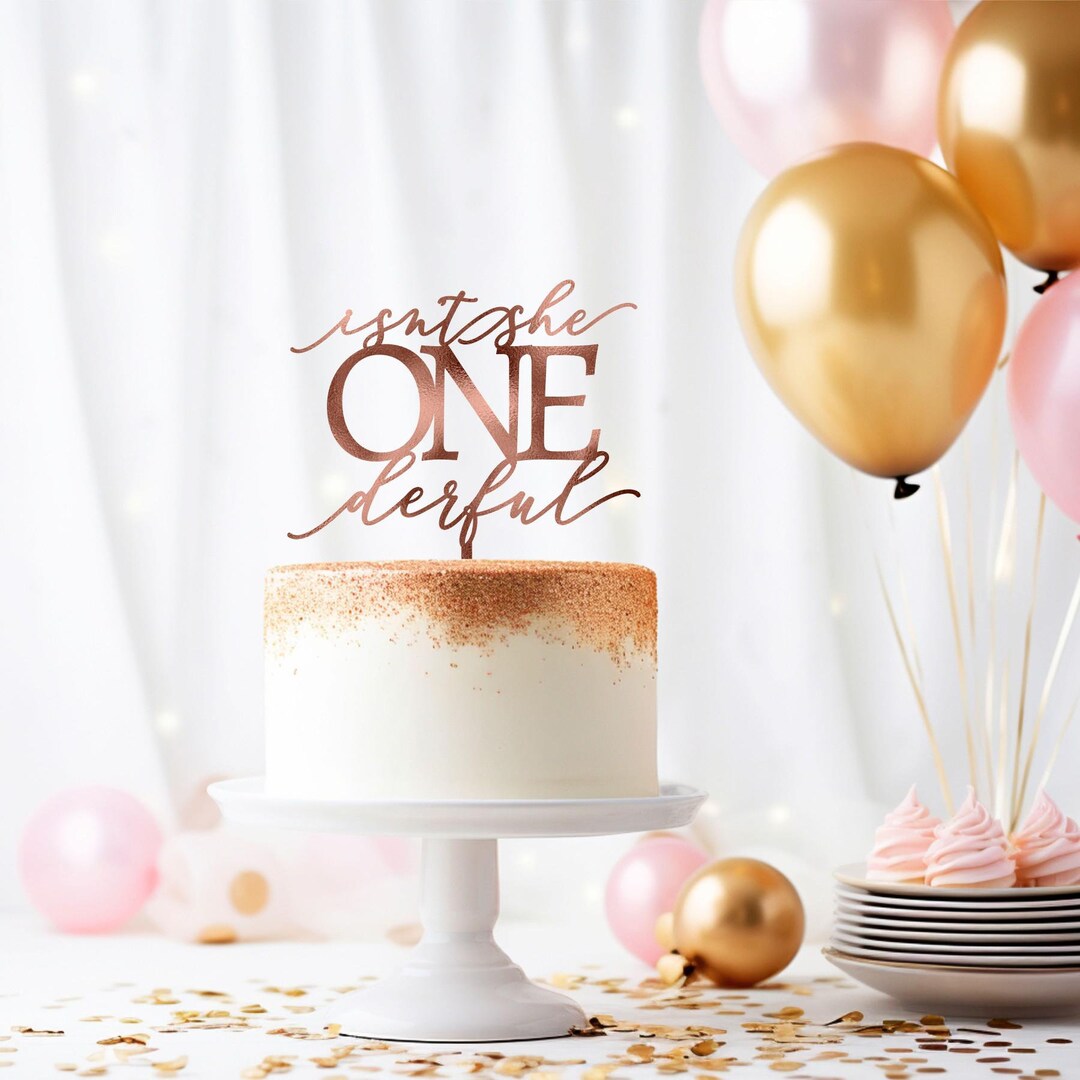 Onederful Cake Topper, One Cake Topper, First Birthday Cake Topper, Isn ...