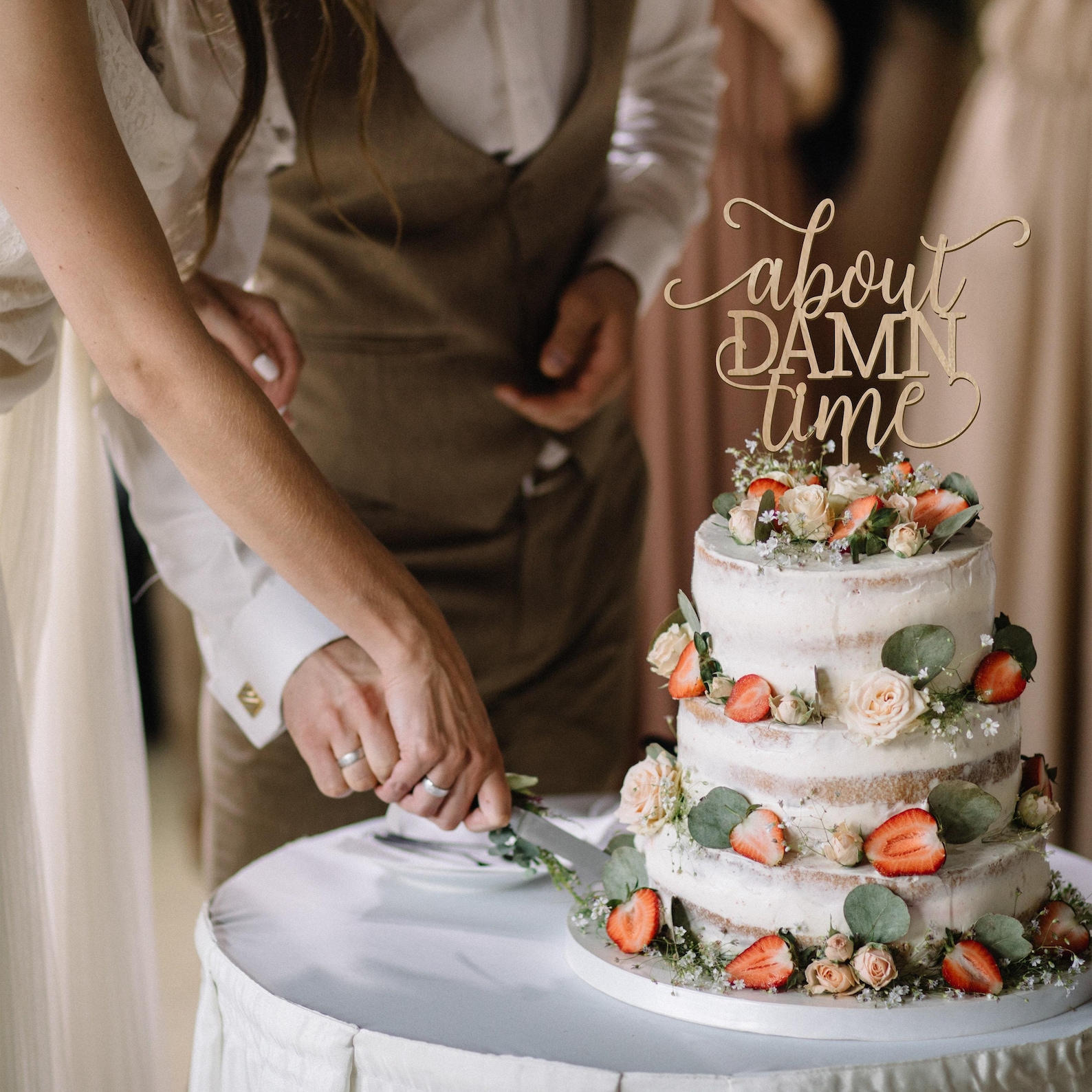 About Damn Time Cake Topper, Custom Cake Topper, Wedding Cake Topper ...
