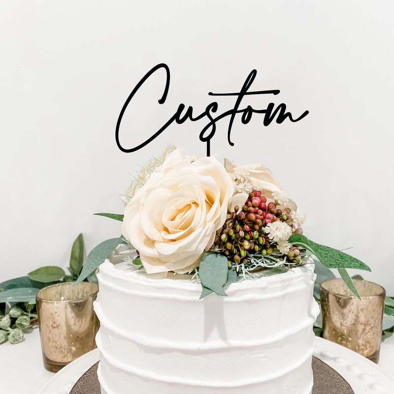 Custom Cake Topper - Etsy