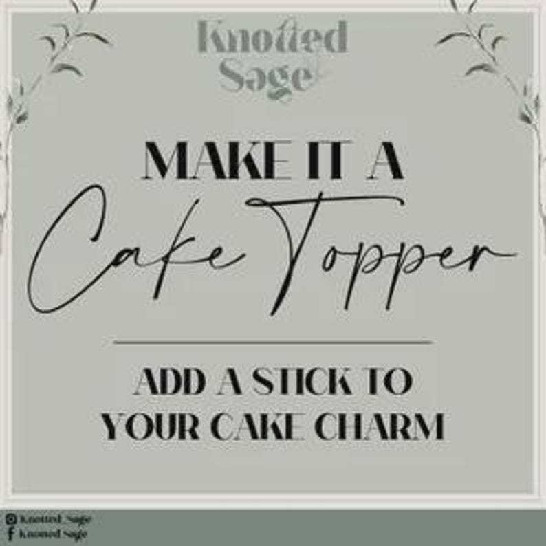 Make It A Cake Topper - Add on - Add A Stick - Etsy
