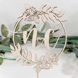 Wedding Logo Cake Topper, Monogram Cake Topper, Mr Mrs Cake Topper ...