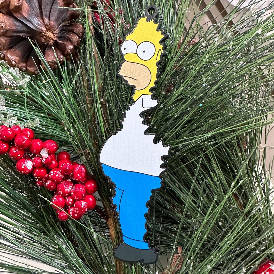 Homer Ornament, Homer Bush Ornament, Funny Ornaments, Meme Ornaments ...