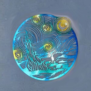 Starry Night Metal Wall Art - Handcrafted Celestial Décor for Home and ...