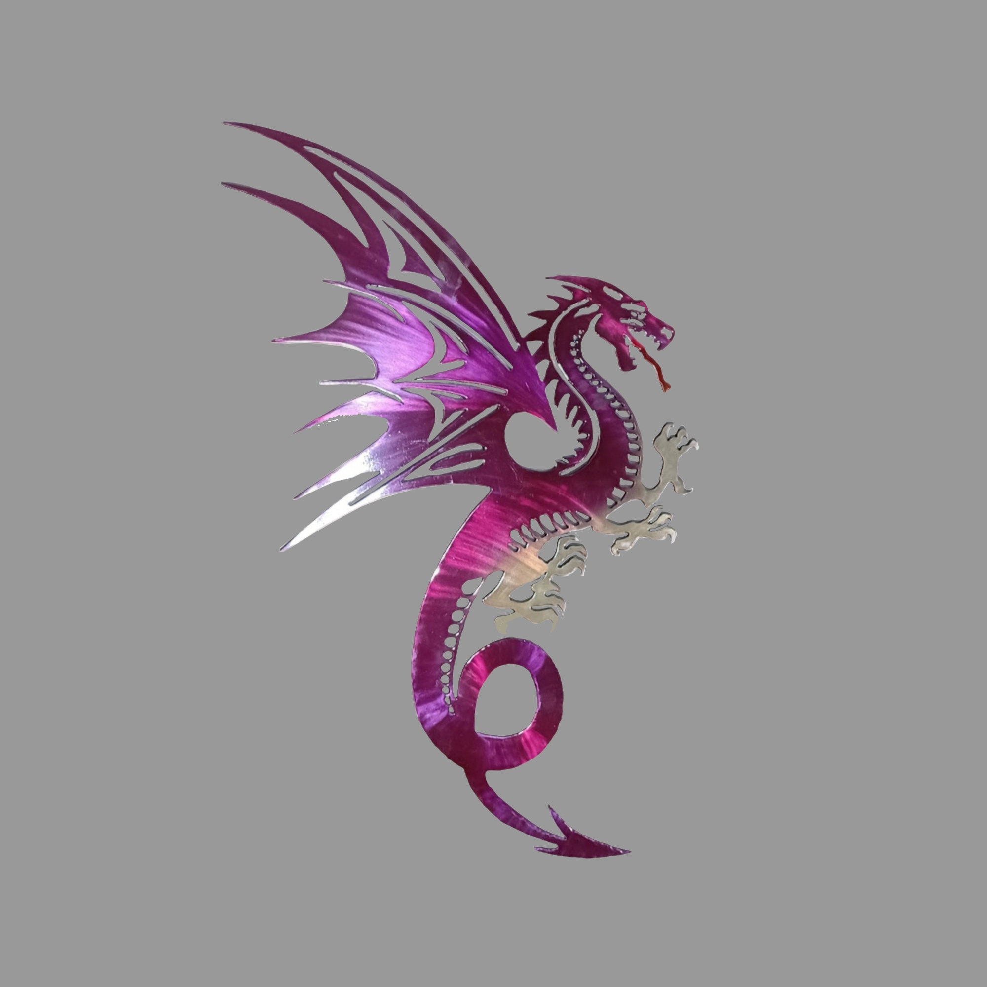 Fantasy Dragon Metal Dragon Dragon Metal Wall Art Dragon - Etsy