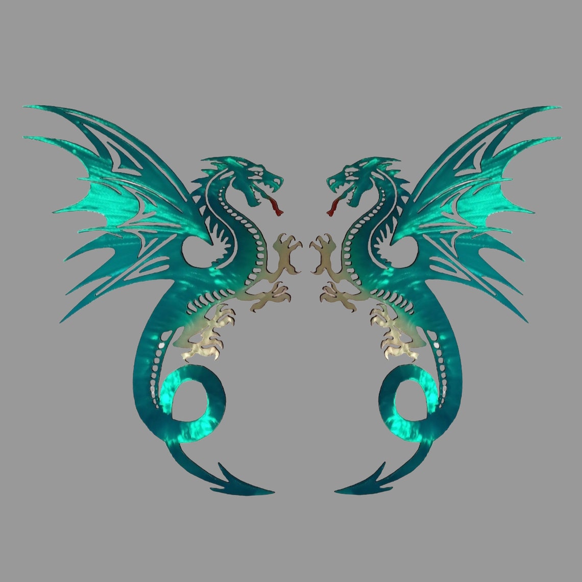 Fantasy Dragon Metal Dragon Dragon Metal Wall Art Dragon - Etsy