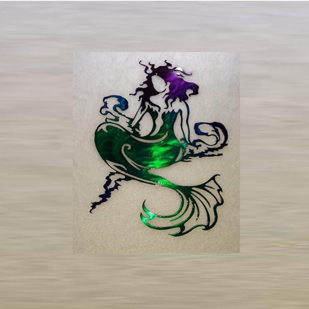 Mermaid Metal Wall Art, Ocean Art, Mermaid Décor - Etsy