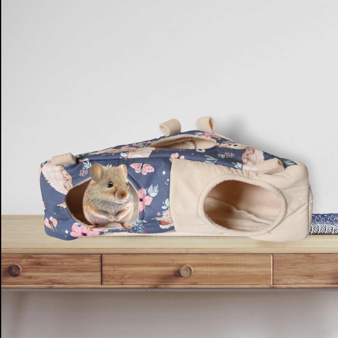 RAT CORNER HOUSE, Fleece Rat Bed, Rat Hanging House, Triangle Pet ...