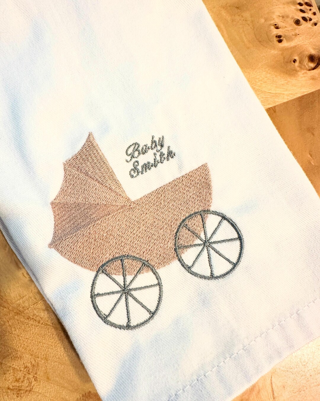 Custom New Baby Pram – Personalized Monogram – Southern Front Door ...