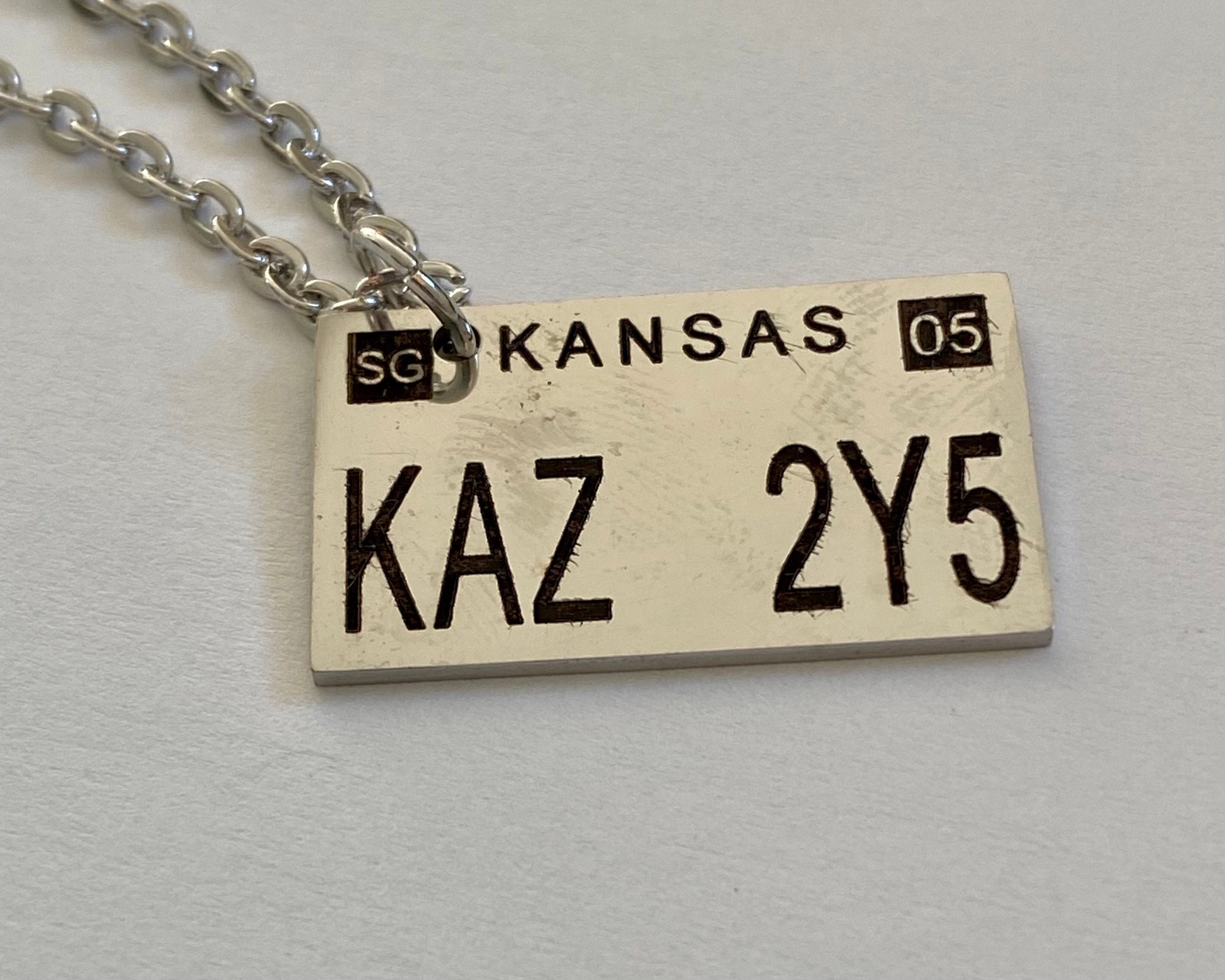 Supernatural Kansas License Plate