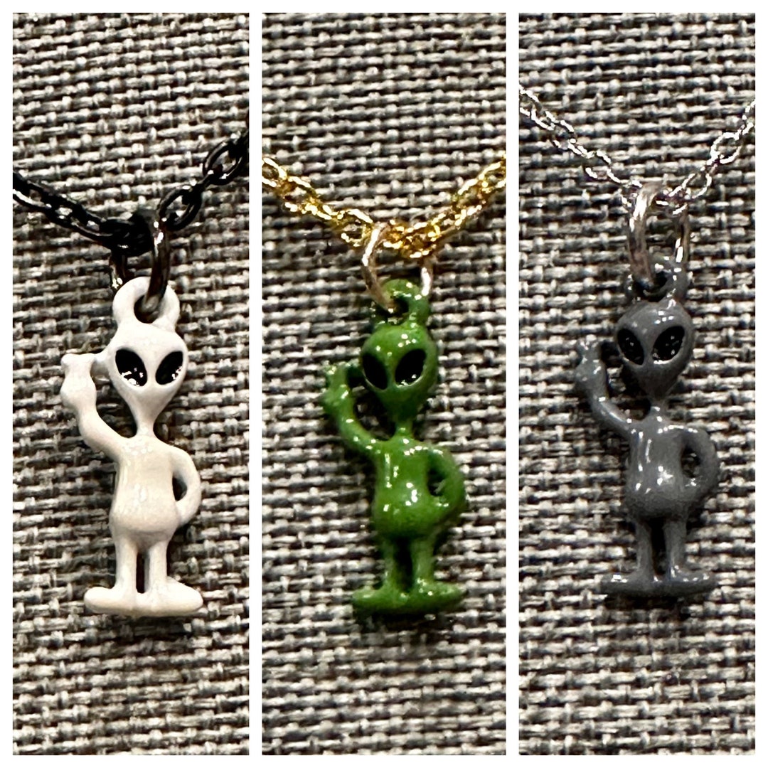 Colored, Alien, Pendant, Necklace - Etsy