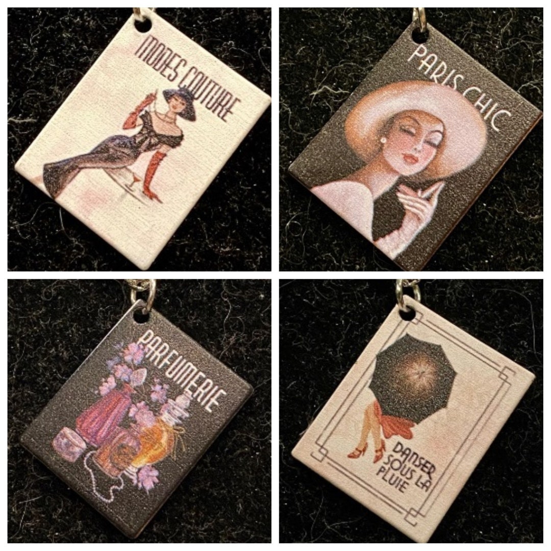 French, Magazine, Alloy Metal, Pendant, Necklace - Etsy