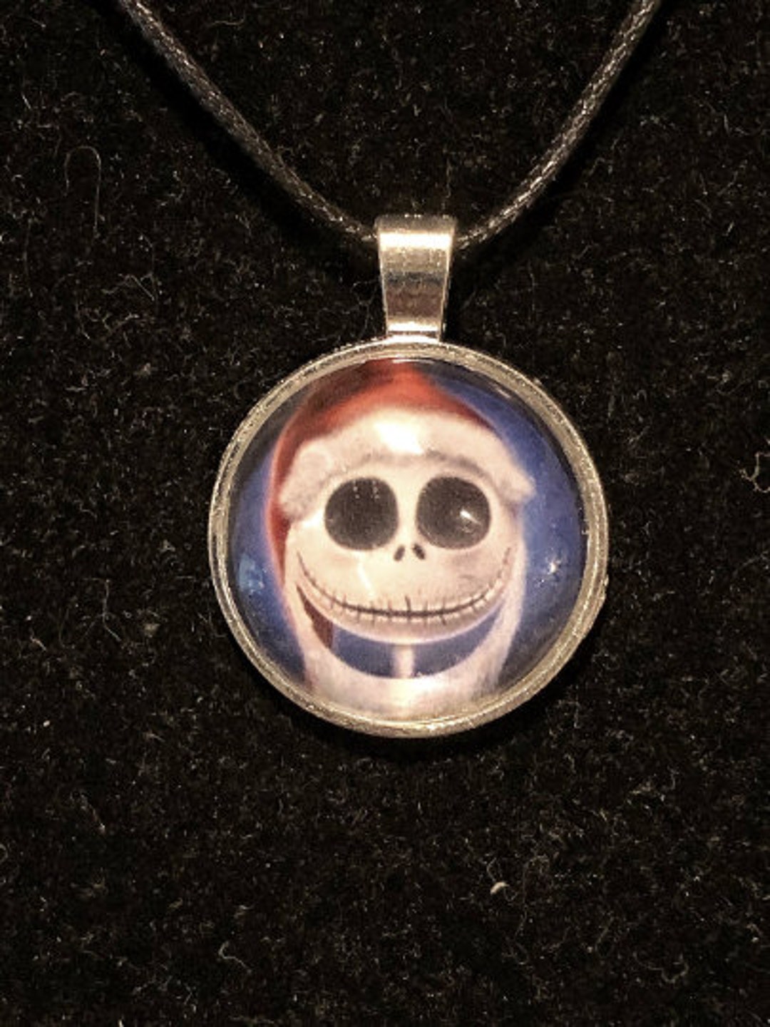 Jack Skellington, Santa, Inspired, Circle, Pendant, Necklace - Etsy