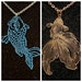 Rose Gold, Fish, Betta Fish, Koi Fish, Pendant, Necklace - Etsy