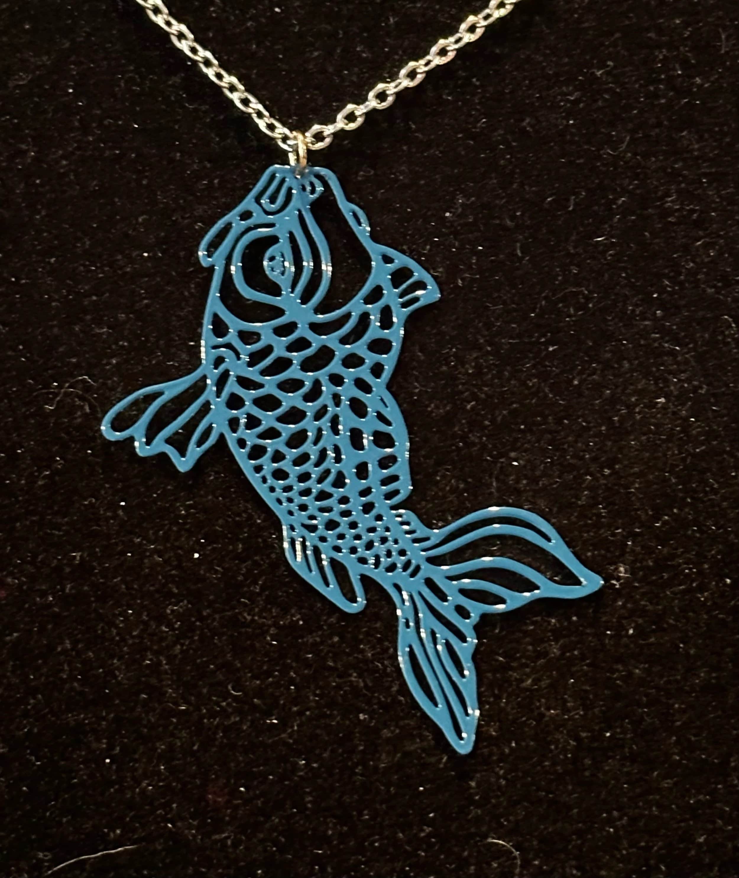 Rose Gold, Fish, Betta Fish, Koi Fish, Pendant, Necklace - Etsy