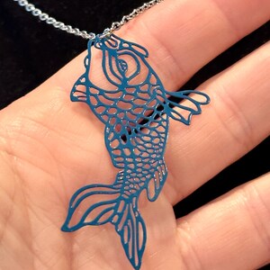 Rose Gold, Fish, Betta Fish, Koi Fish, Pendant, Necklace - Etsy