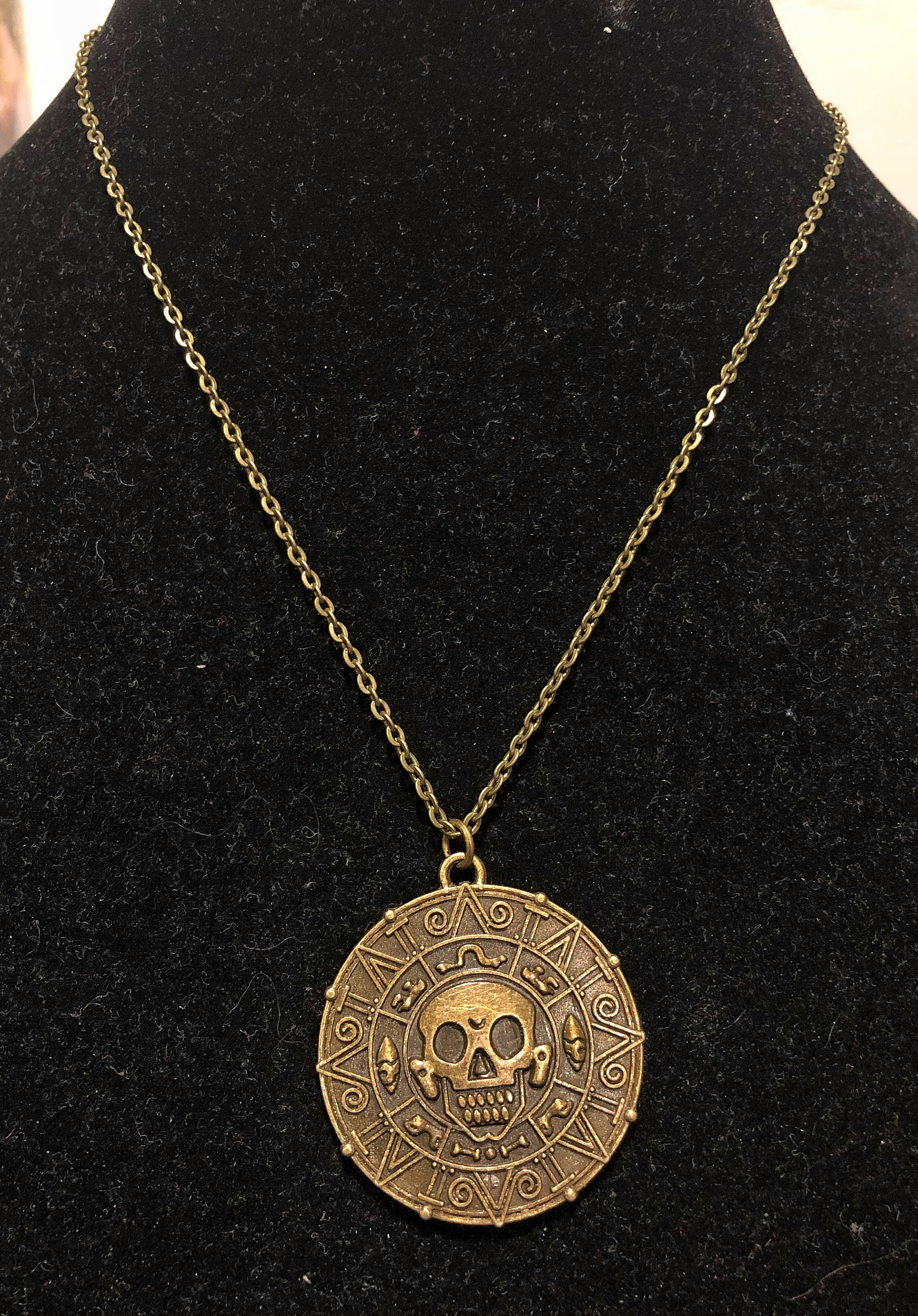 Pirate Coin Pendant Necklace - Etsy