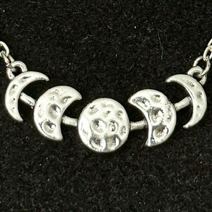 Phases of the Moon, Goddess, Silver, Pendant, Necklace - Etsy