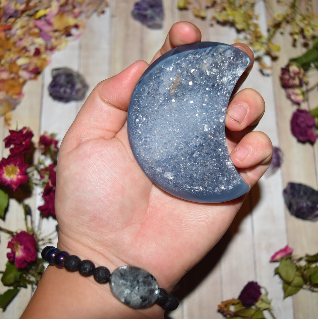 Crescent Moon Amethyst - Moon Crystals - Healing Crystals - Altar ...