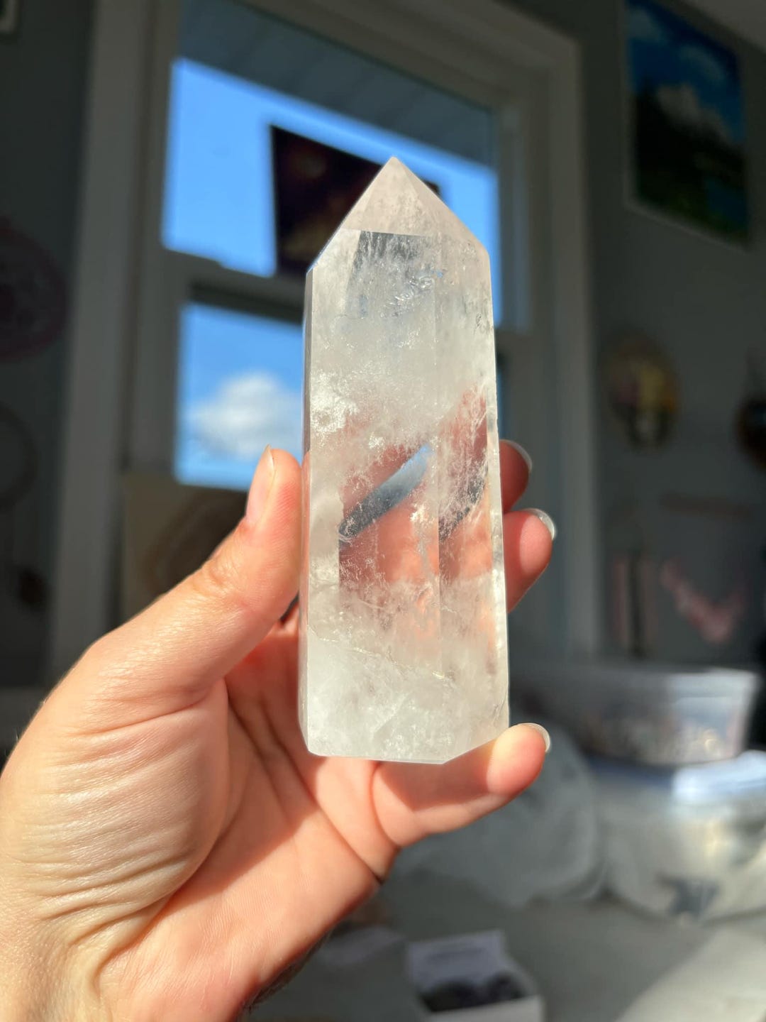 Quartz Crystal Tower Points, Tower Point, Clear Tower Crystal, Holiday ...