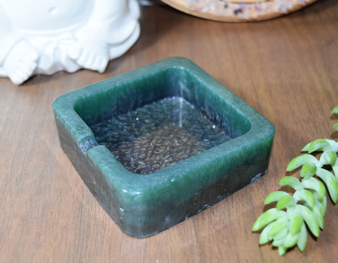 Ocean Blue Resin Ash Tray - Mermaid Vibes Resin Ash Tray - Desk Decor ...
