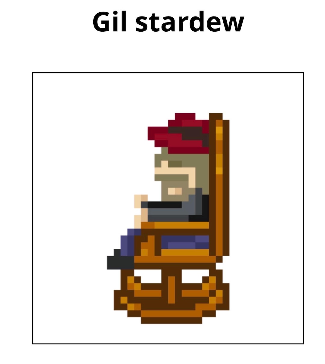Gil From Stardew Valley Cross Stitch Pattern - Etsy Australia